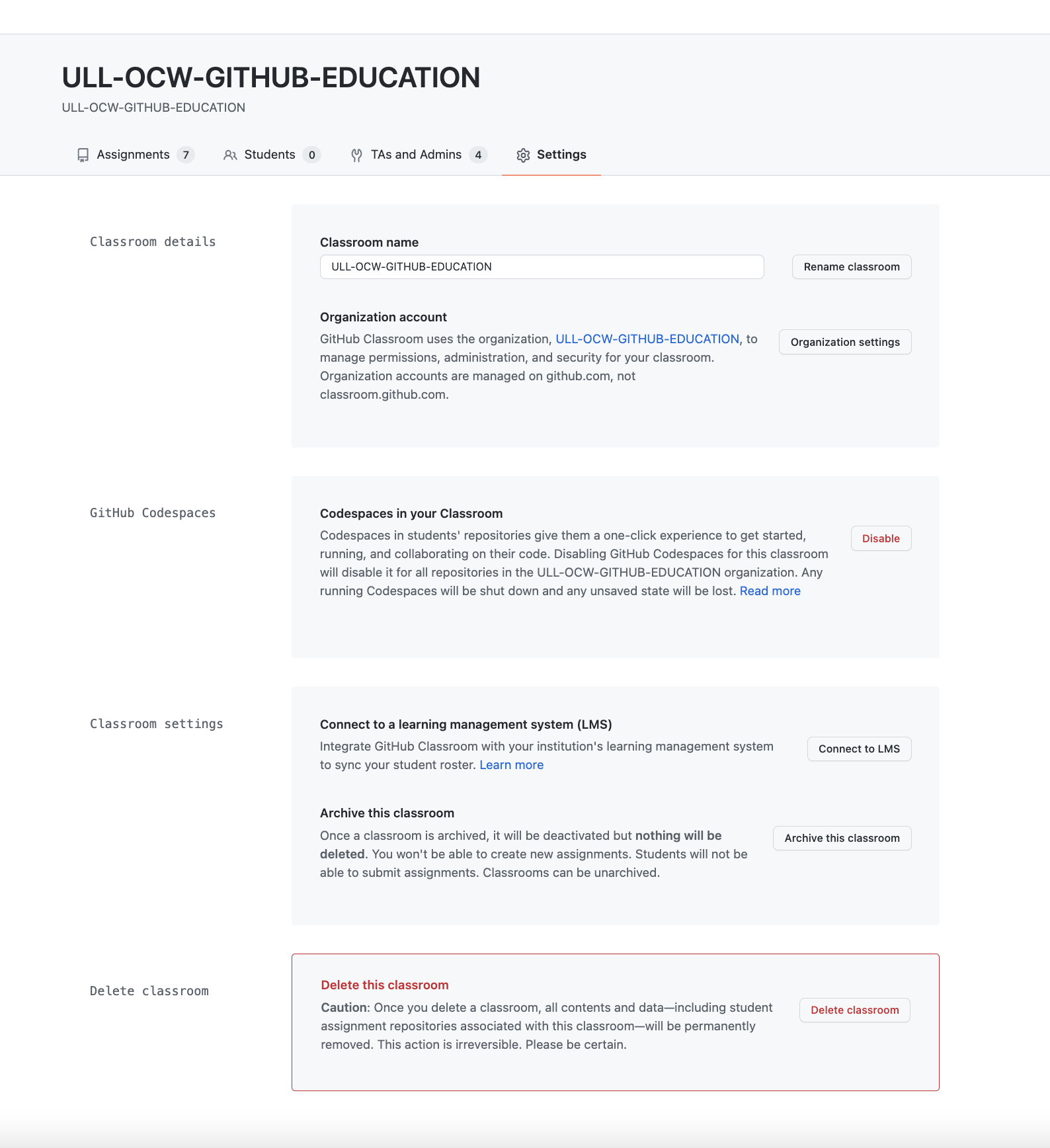 GitHub Classroom para Profesores | Tecnología 4º ESO